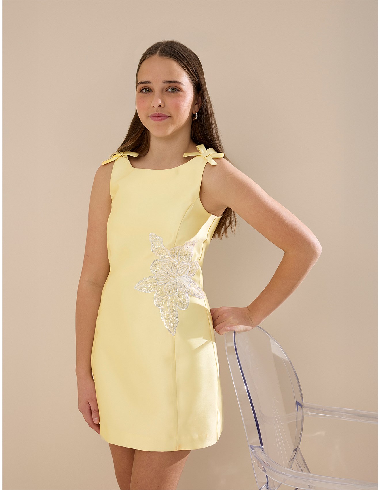 Saffron & Clover Belle Sequin Flower Dress | David Jones