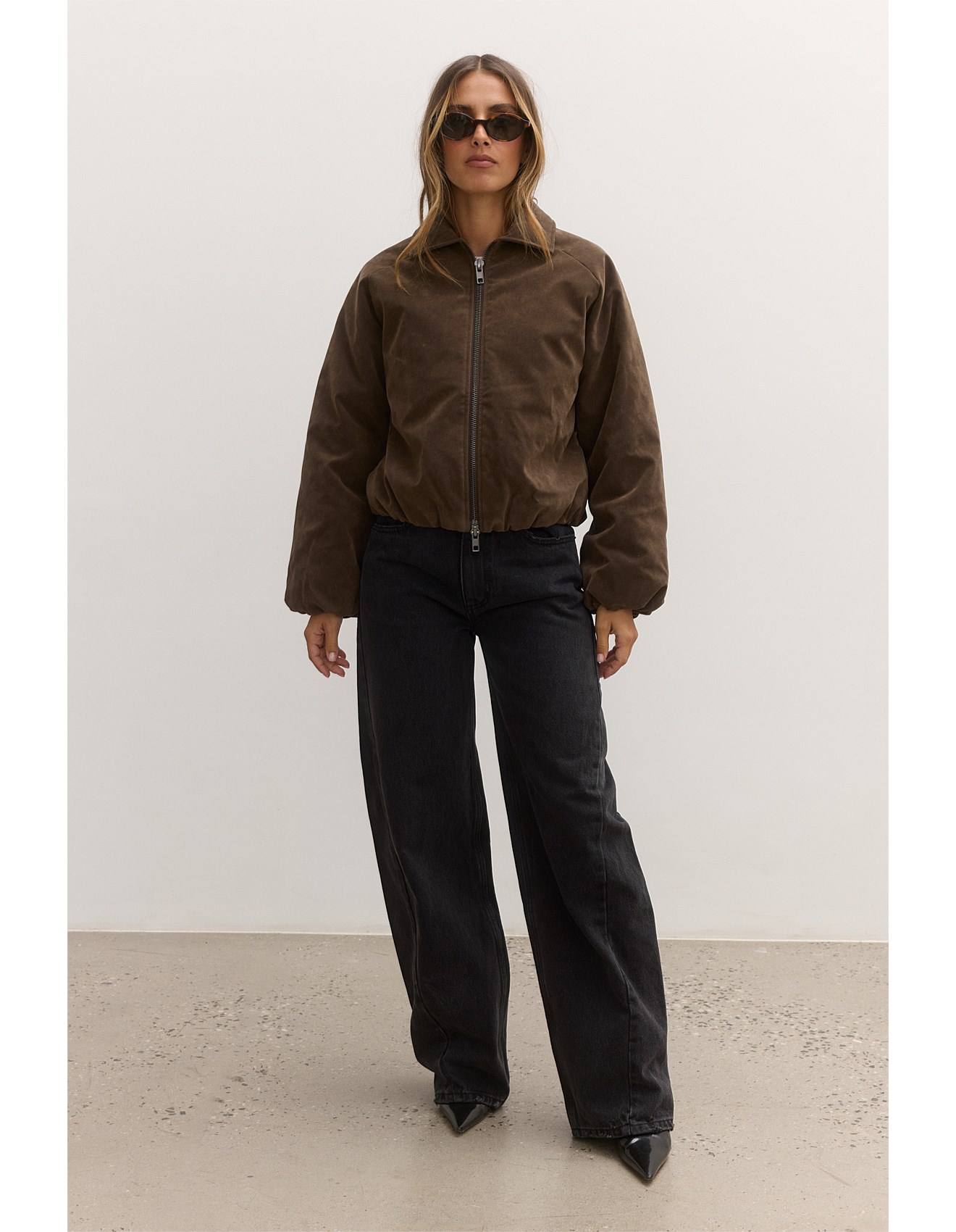 Bayse Ceci Suede Bomber | David Jones