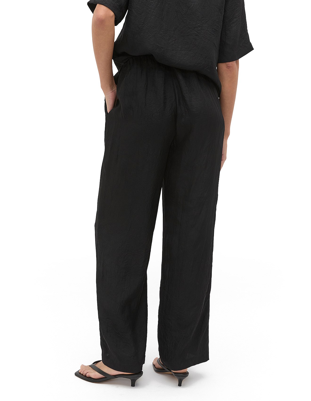 Seed Heritage Textured Satin Gathered Pant | David Jones