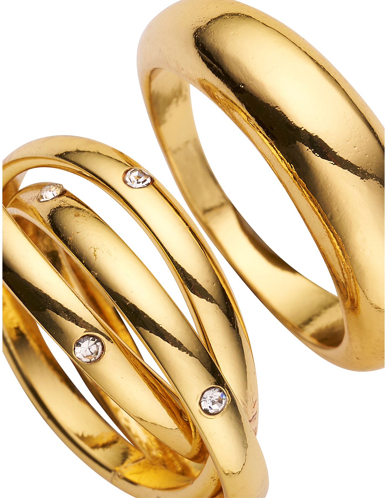 David Jones Collection Interlink Ring Set | David Jones