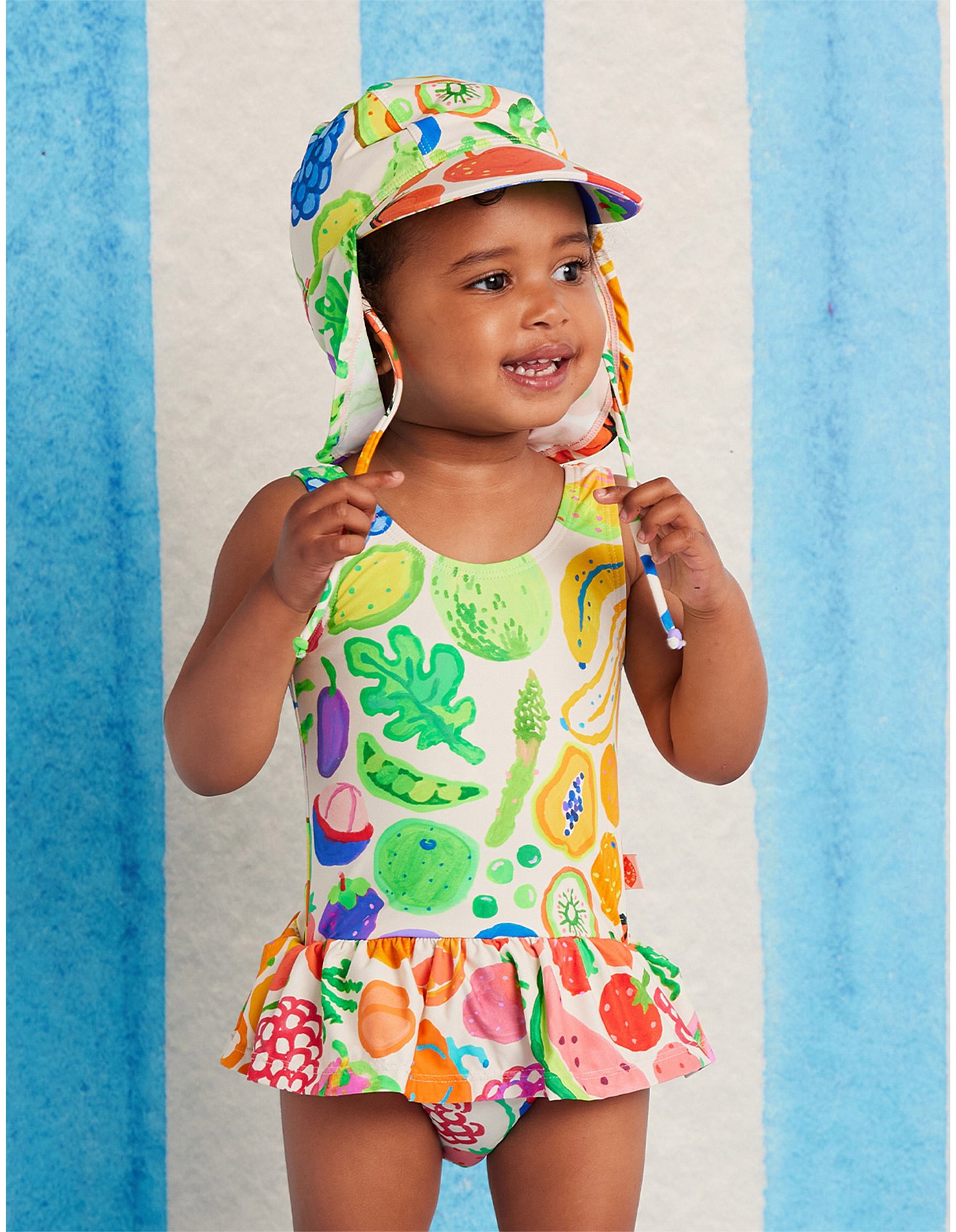 Halcyon Nights Frill Bather | David Jones