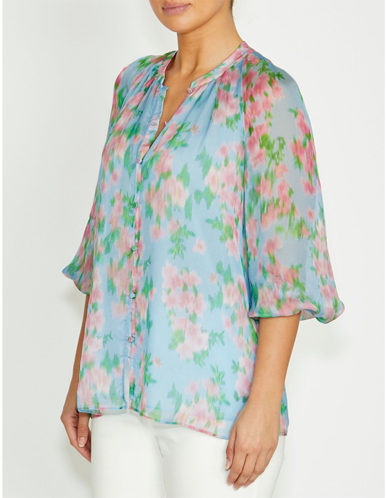 Anthea Crawford Samara Floral Haze Top | David Jones
