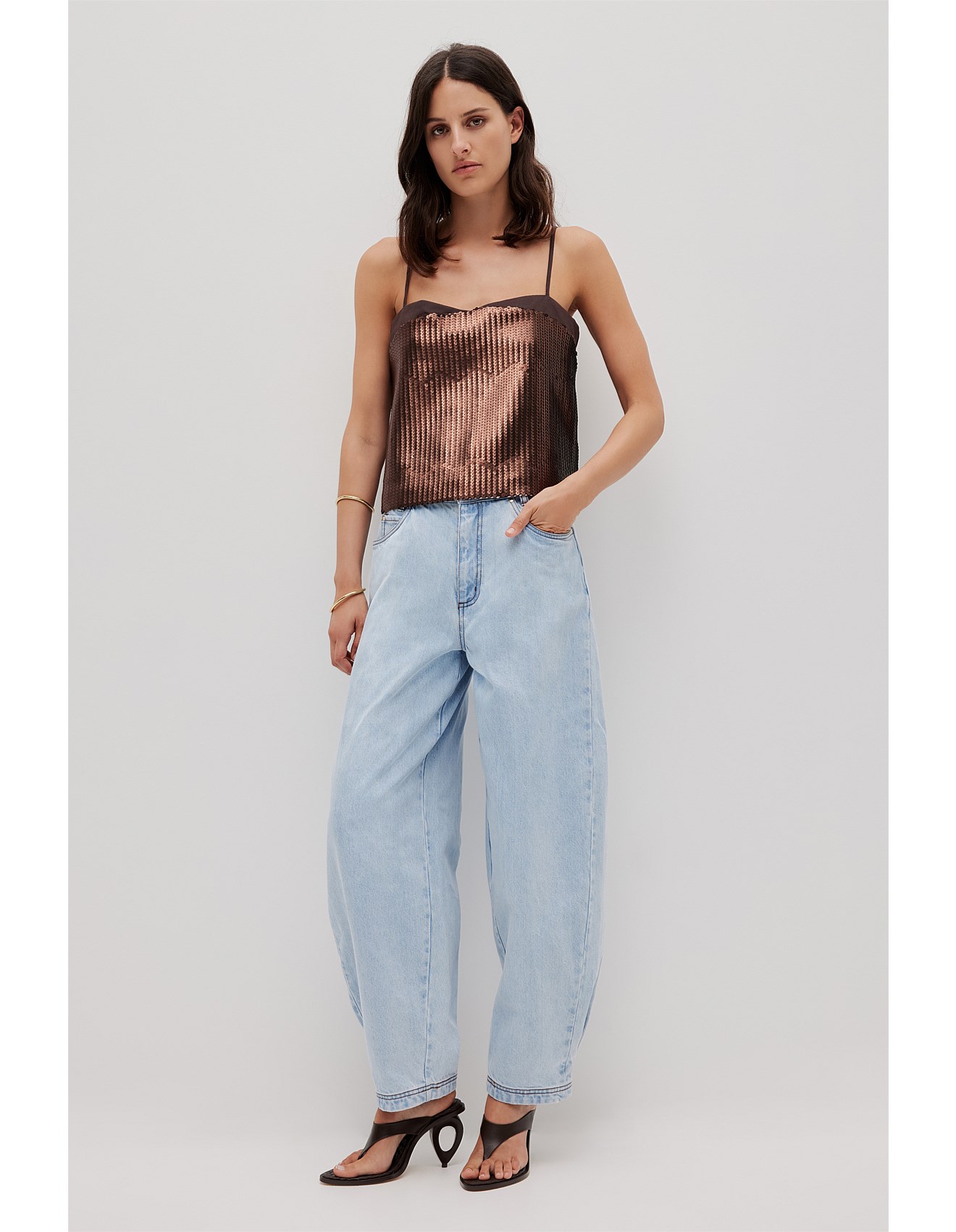 Aje Studio Saylor Sequin Top | David Jones