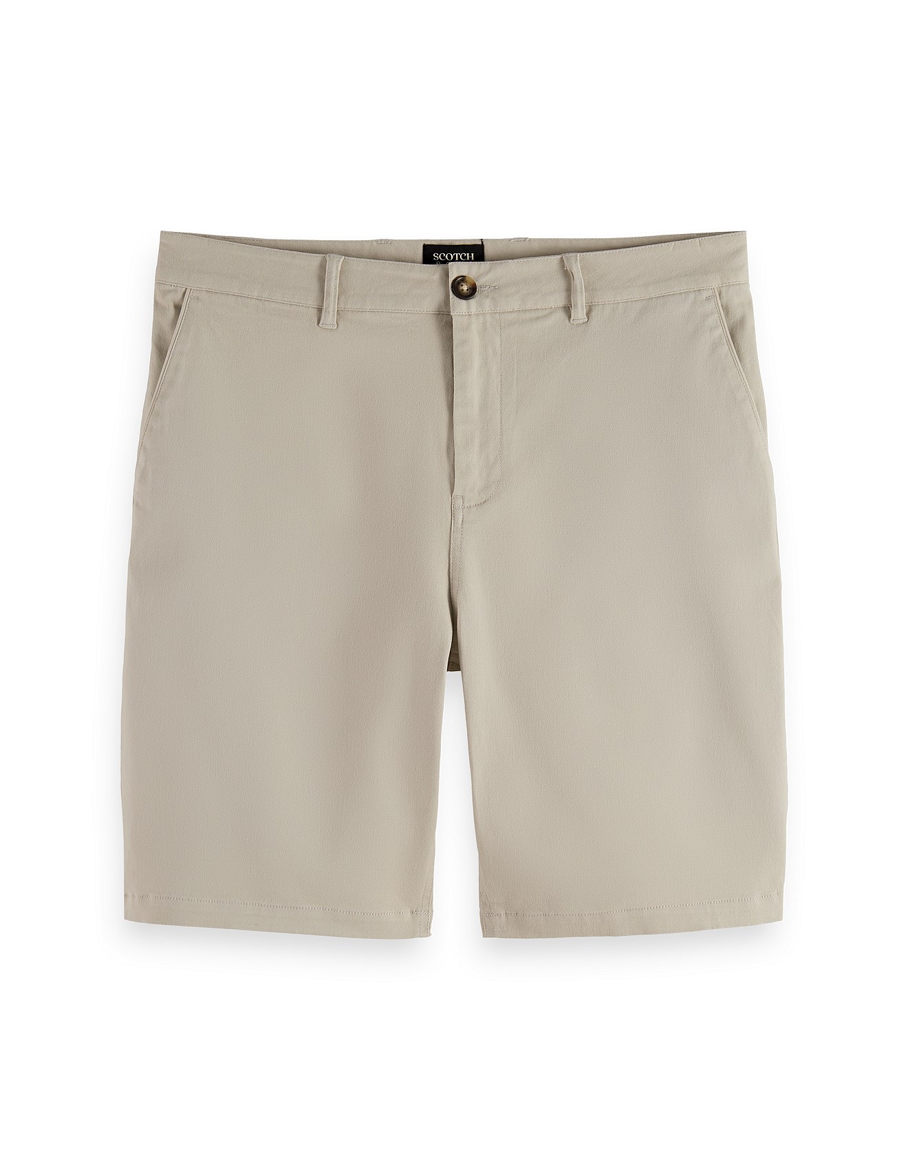 Scotch & Soda Stuart Washed Cotton-blend Twill Chino Short | David Jones
