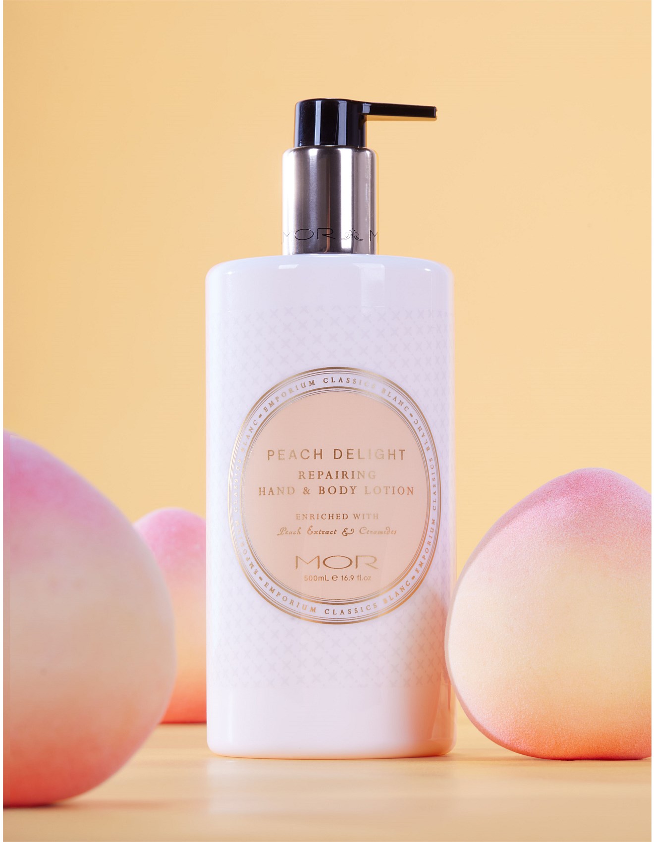 Mor Peach Delight Repairing Hand and Body Lotion 500ml | David Jones