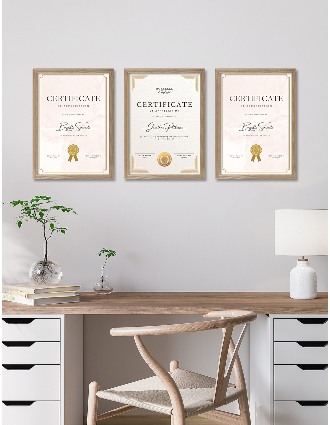 Profile Australian Made Timber Certificate Photo Frame A3 Natural Oak ...