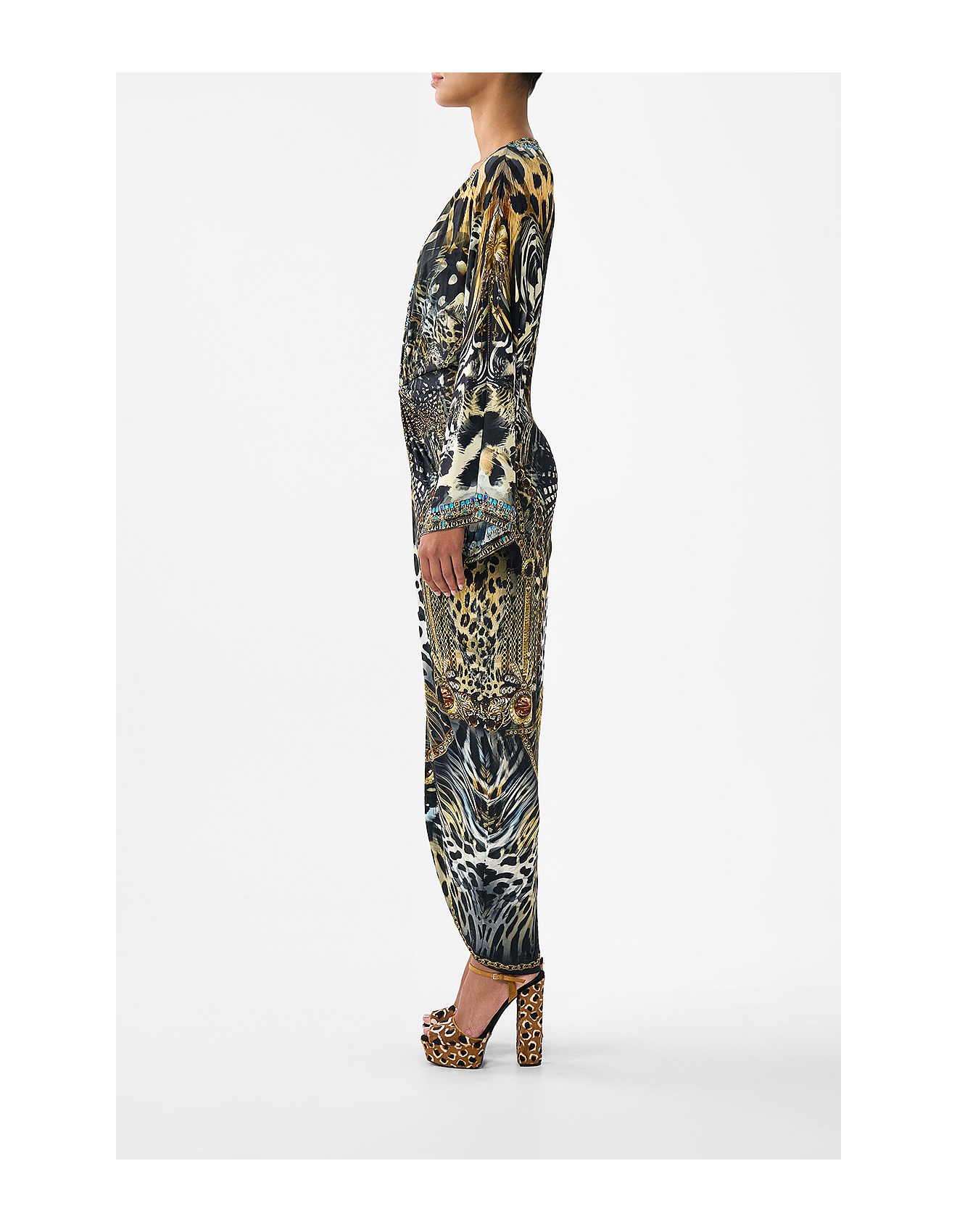 Camilla Long Split Front Twist Dress | David Jones