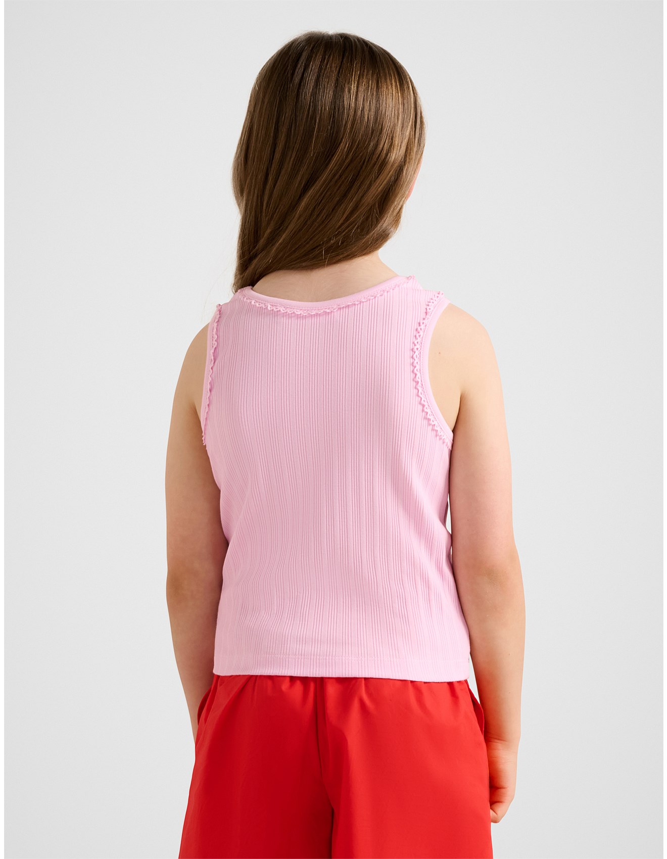 Forever New Tessa Girls Rib Tank Top | David Jones