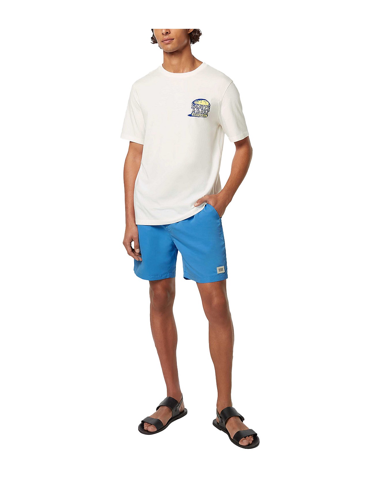 Scotch & Soda Regular Fit Front and Back Artwork T-shirt | David Jones