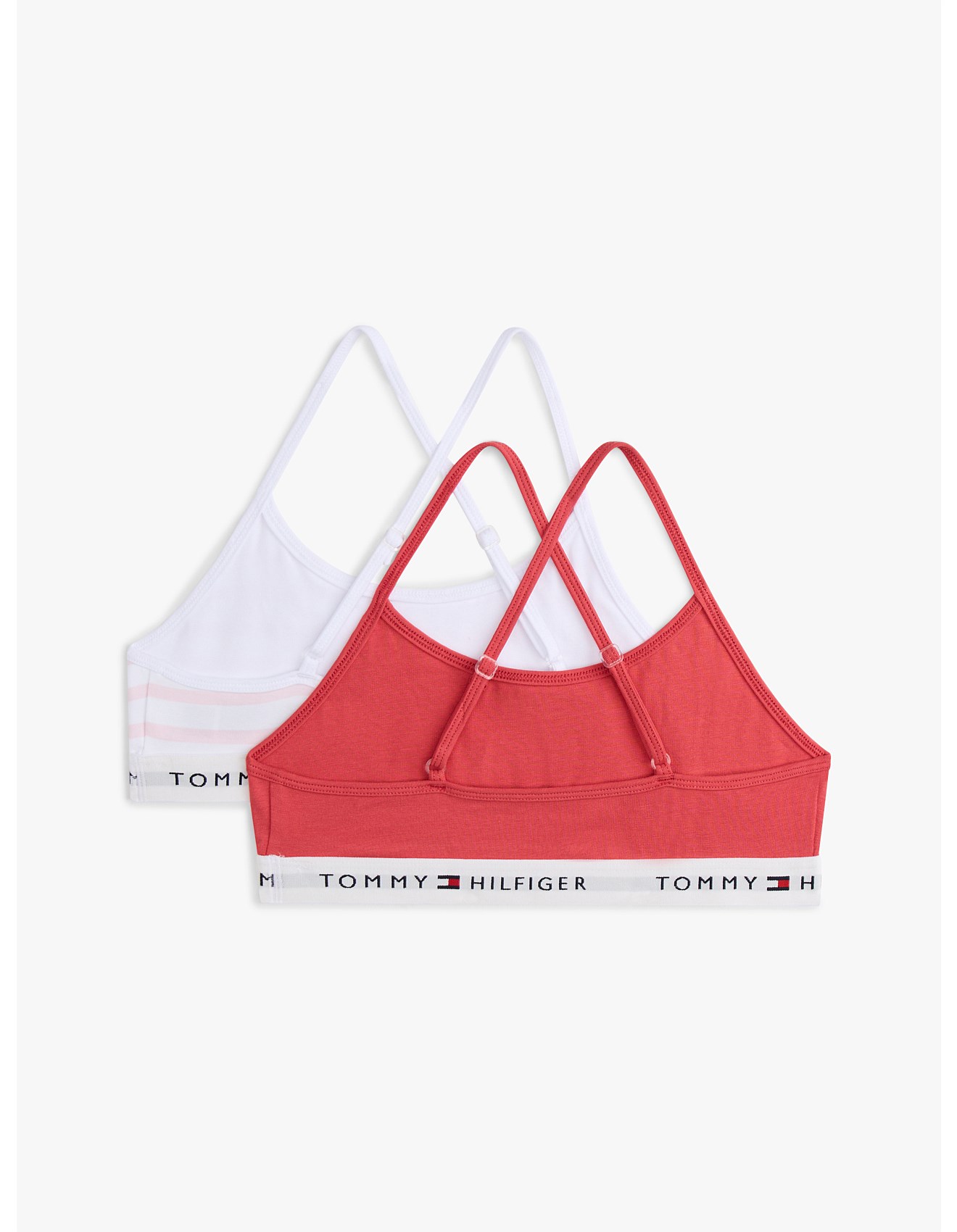 Tommy Hilfiger Girls 2-pack Crossover Strap Unpadded Bralettes | David ...