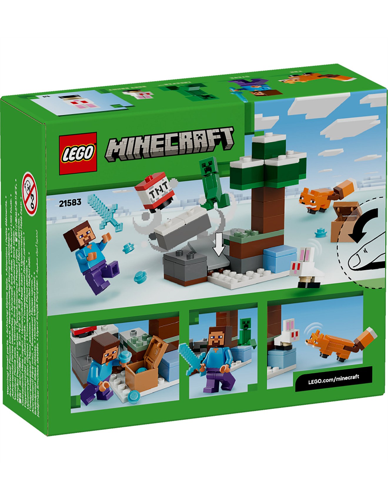 Lego Lego Minecraft Steves Taiga Adventure 21583 | David Jones