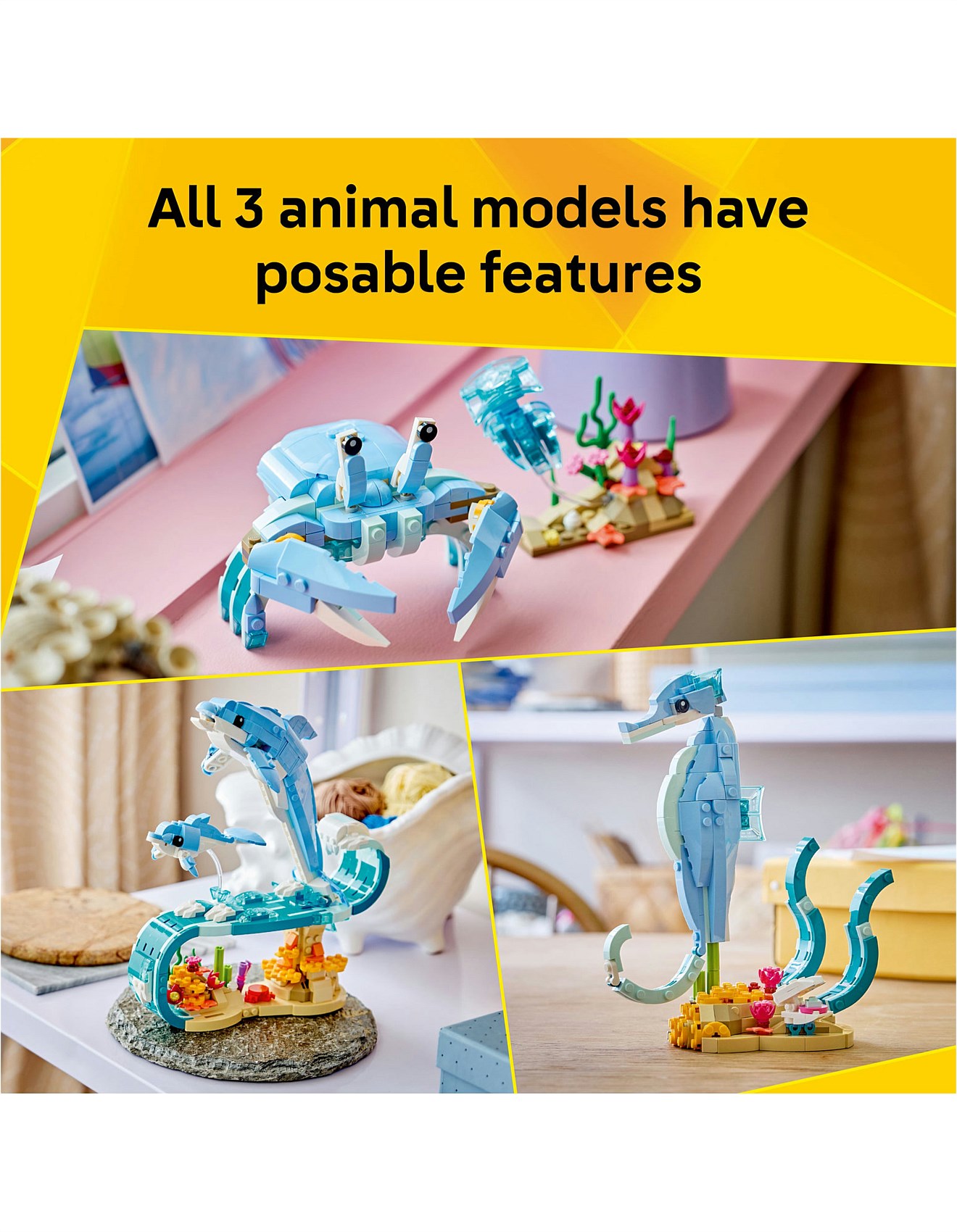 Lego Lego Creator Sea Animals Beautiful Dolphins 31385 | David Jones