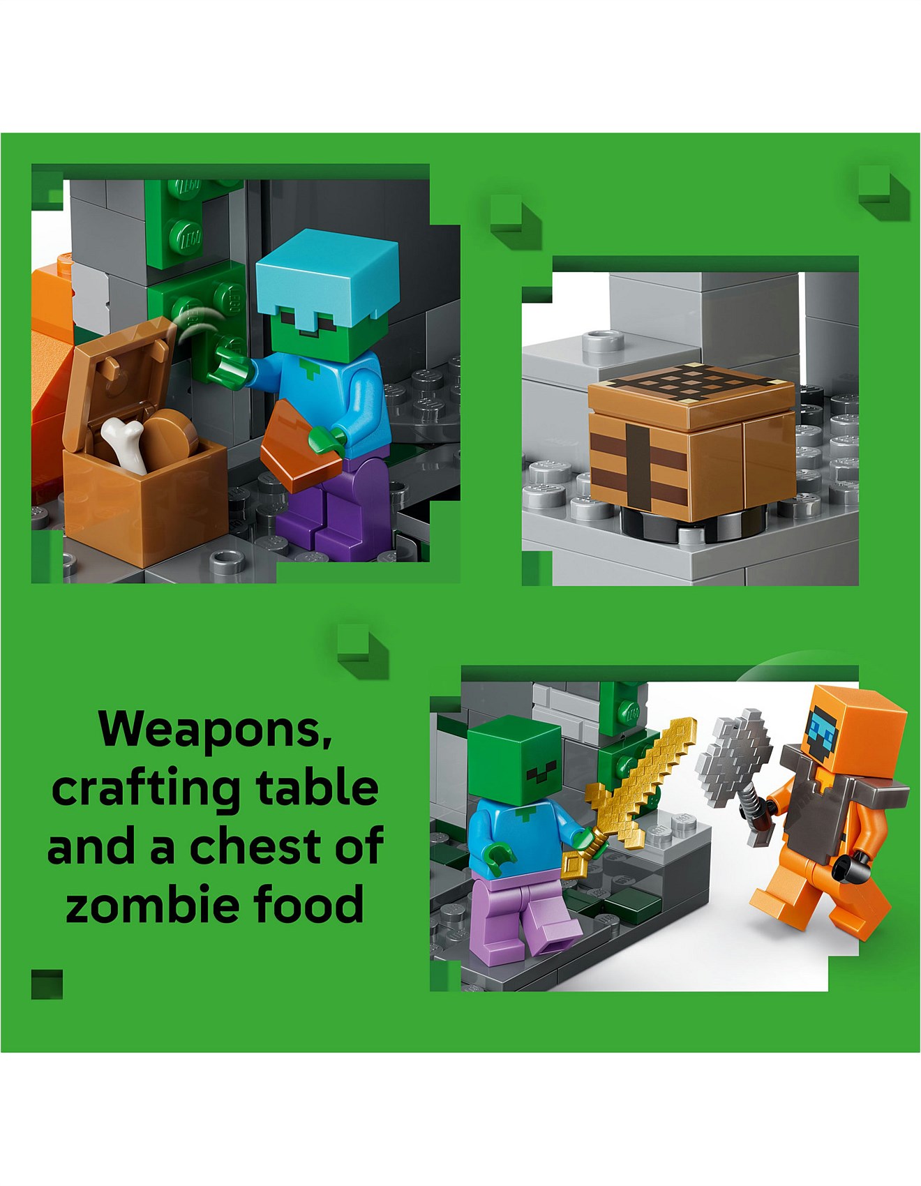 Lego Lego Minecraft Zombie Dungeon 21587 | David Jones