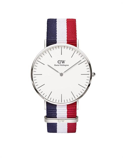 Daniel Wellington Classic Cambridge 40mm S White Dial Watch | David Jones