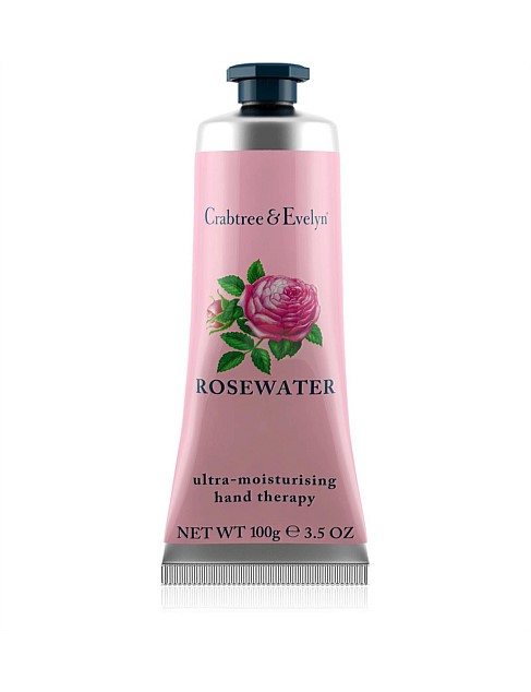 Crabtree & Evelyn Rosewater Hand Therapy Tube 100ml | David Jones