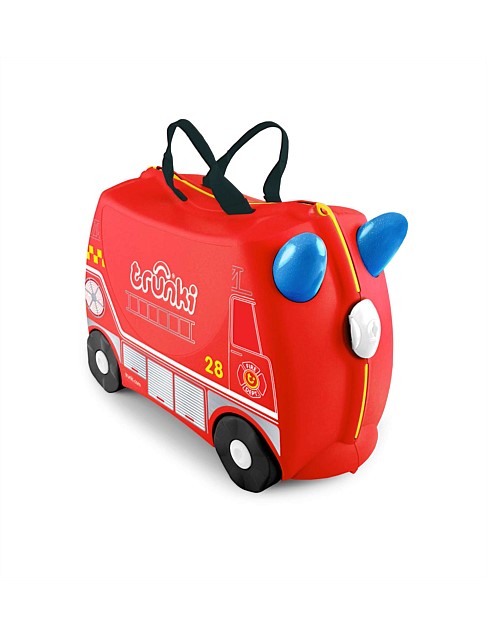 Trunki Fire Engine Frank Ride On Suitcase | David Jones