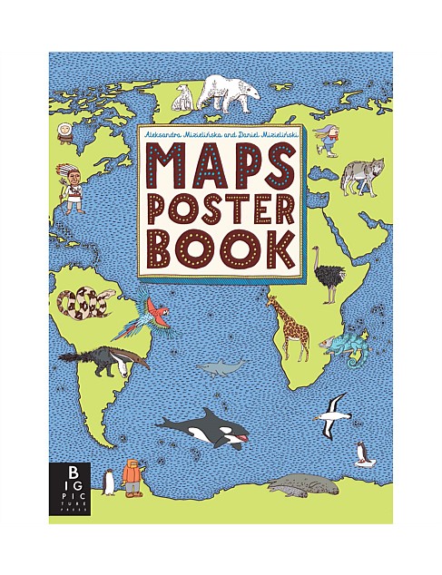 Five Mile Press Maps Poster Book | David Jones