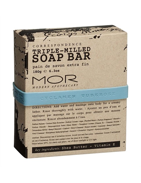 Mor Soap Bar 180g Cyclamen Tuberose | David Jones