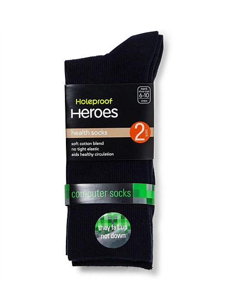 Holeproof Heroes Health Computer 2 Pack Socks | David Jones