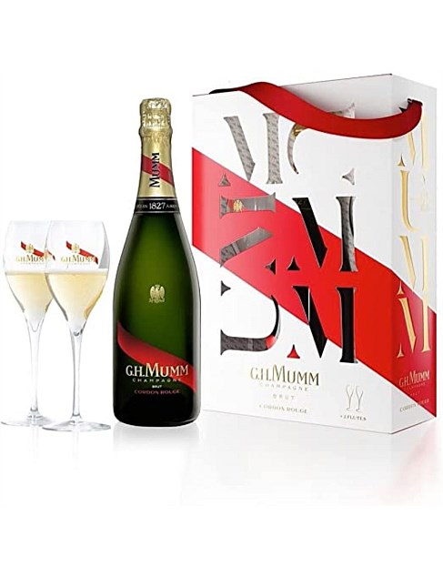 G. H. Mumm Mumm Cordon Rouge Nv Twin Flute Set | David Jones