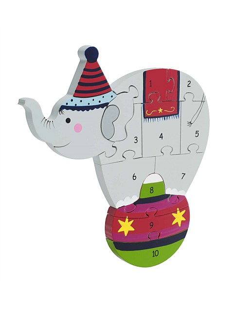 Orange Tree Toys Circus Elephant Number Puzzle | David Jones