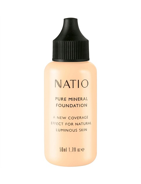 Natio Pure Mineral Foundation Light Medium 50ml | David Jones
