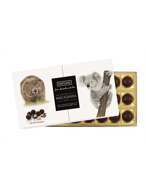 Paton's Dark Chocolate Macadamia Box 170g | David Jones