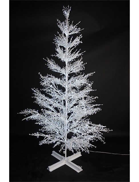 David Jones Tree-210cm Pre Lit Stick 750 Led Bulb Tree White | David Jones