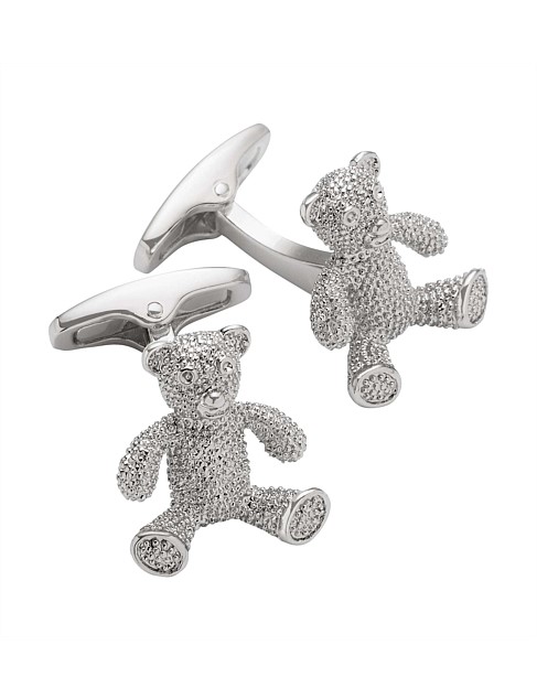 Alta Linea Teddy Bear Cufflinks | David Jones