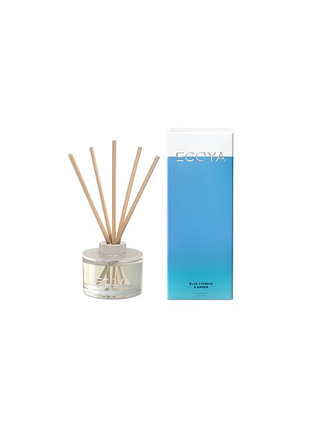 Ecoya Mini Reed Diffuser -Blue Cypress & Amber | David Jones