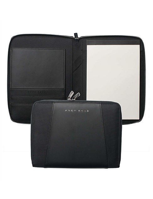 Boss Keystone Black A5 Zip Conference Folder | David Jones