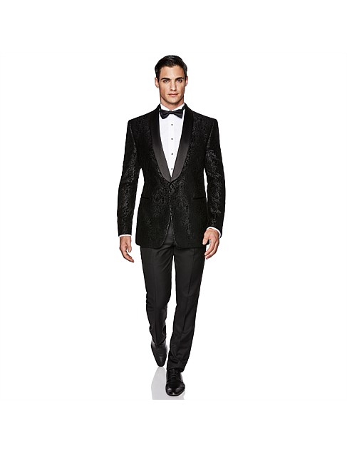 Politix Viktor Slim Tailored Velvet Jacket | David Jones