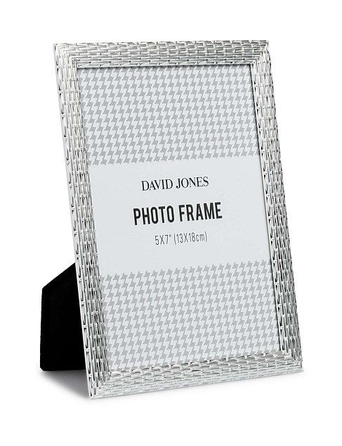 David Jones Collection Wicker Effect Photo Frame 4x6/10x15cm | David Jones