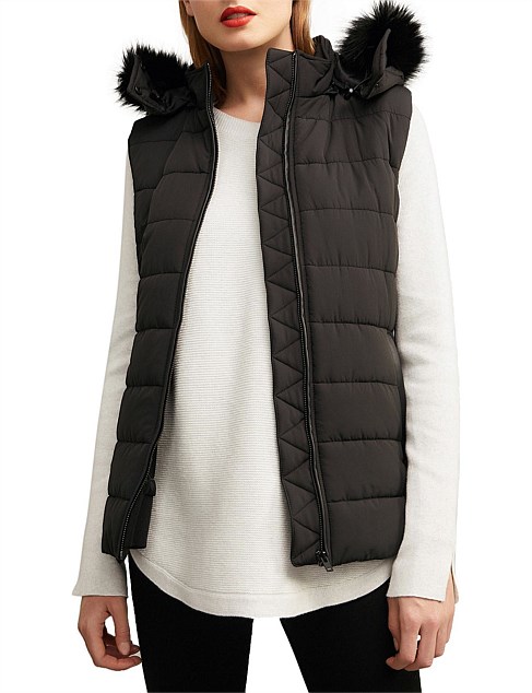 Witchery Sleeveless Puffer | David Jones
