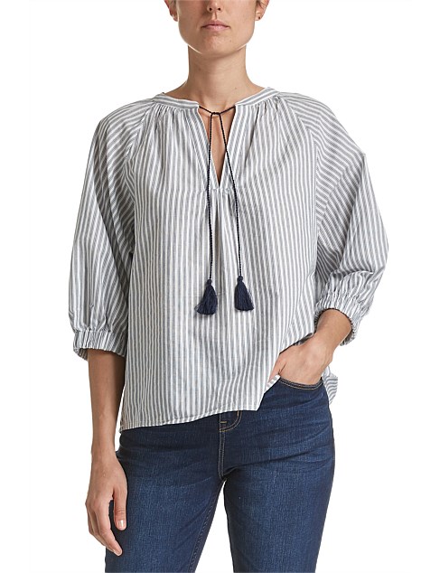 Saba Ursula Smock Top | David Jones