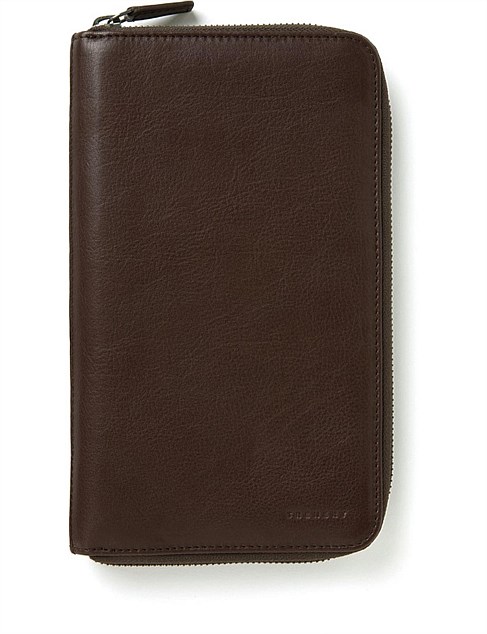 Trenery Leather Benjamin Travel Wallet | David Jones