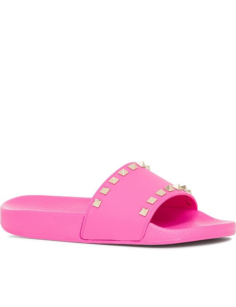 Valentino Rockstud Pool Slide | David Jones
