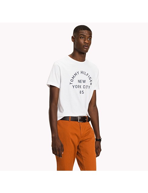 Tommy Hilfiger Multi Layered Logo Graphic Tee | David Jones