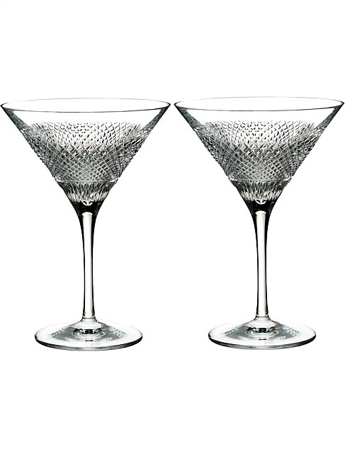Waterford Crystal Waterford Diamond Line Martini Pair | David Jones