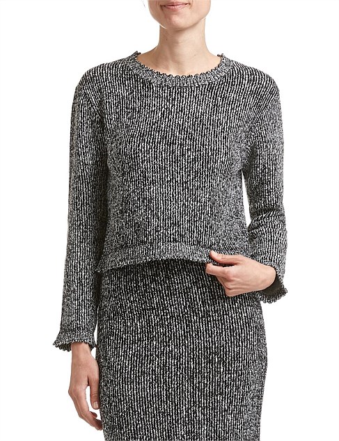Saba Sammy Ls Crop Knit | David Jones