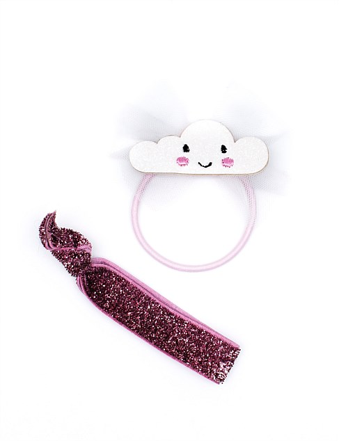 Billy Loves Audrey Cloud 2pk Elastics | David Jones