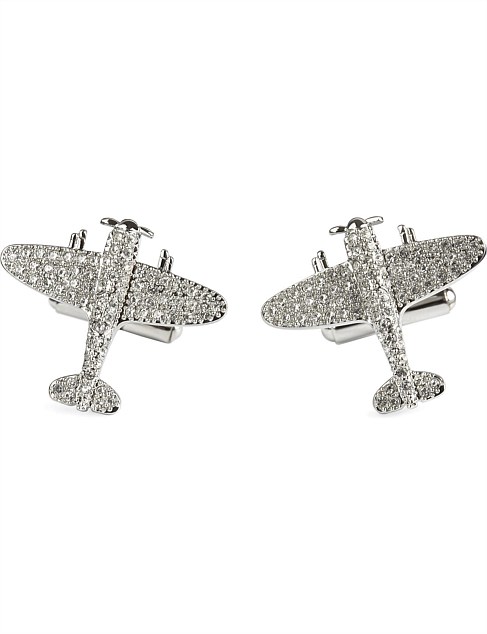 Simon Carter Swarovski Crystal Spitfire Cufflinks | David Jones