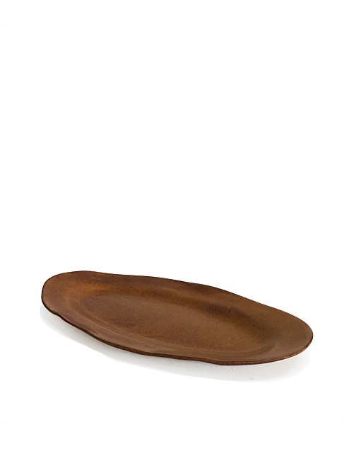 Salt & Pepper S&p Nomad Platter Oval Rust 36x18cm | David Jones