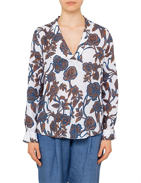 120 Lino 120 Lino Top | David Jones