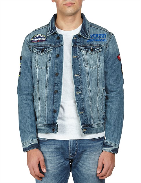 Superdry Rogue Patch Trucker Jacket | David Jones