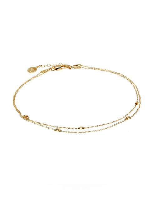 Dear Addison Footprints Anklet | David Jones