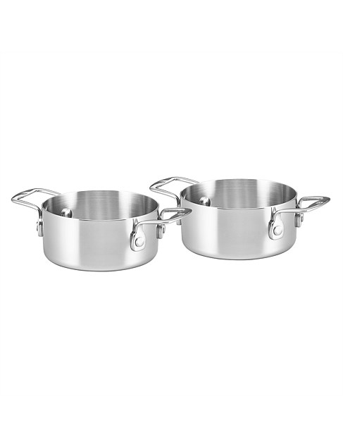 Essteele Stainless Steel Mini Pots Set Of 2 | David Jones