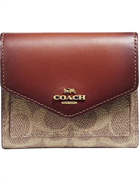 Coach Colorblock Coated Canvas Signature Small Wallet | David Jones