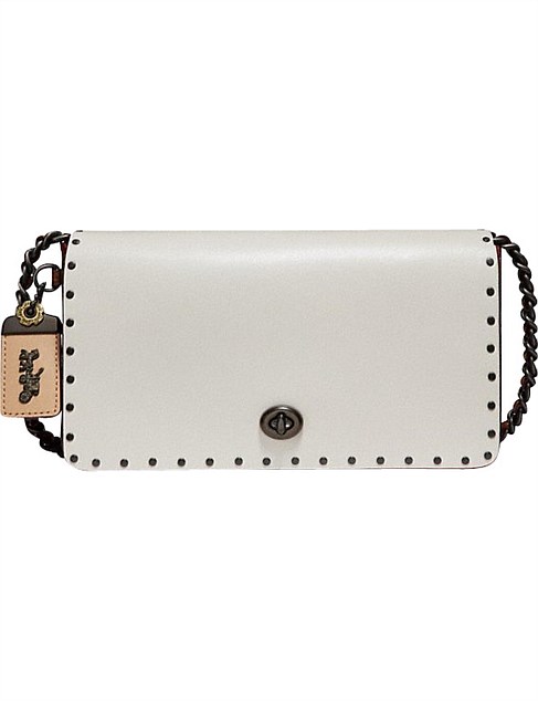 Coach Dinky With Border Rivets and Snakeskin Detail | David Jones