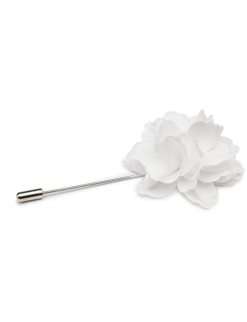 Politix Curved Petal Flower Lapel Pin | David Jones